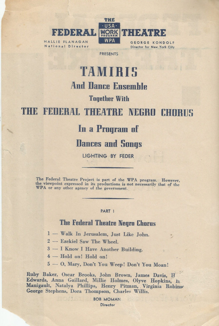 Helen Tamiris | Daniel Nagrin Theatre, Film & Dance Foundation